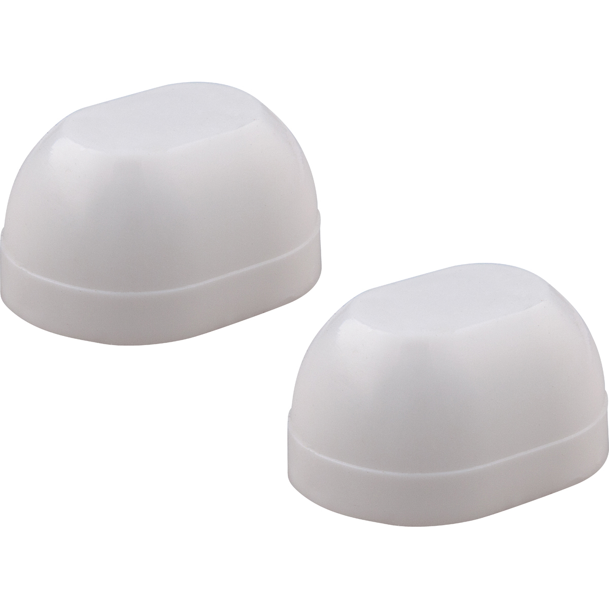 Toilet Bolt Cap Set - White - Oval - PlumbShop®