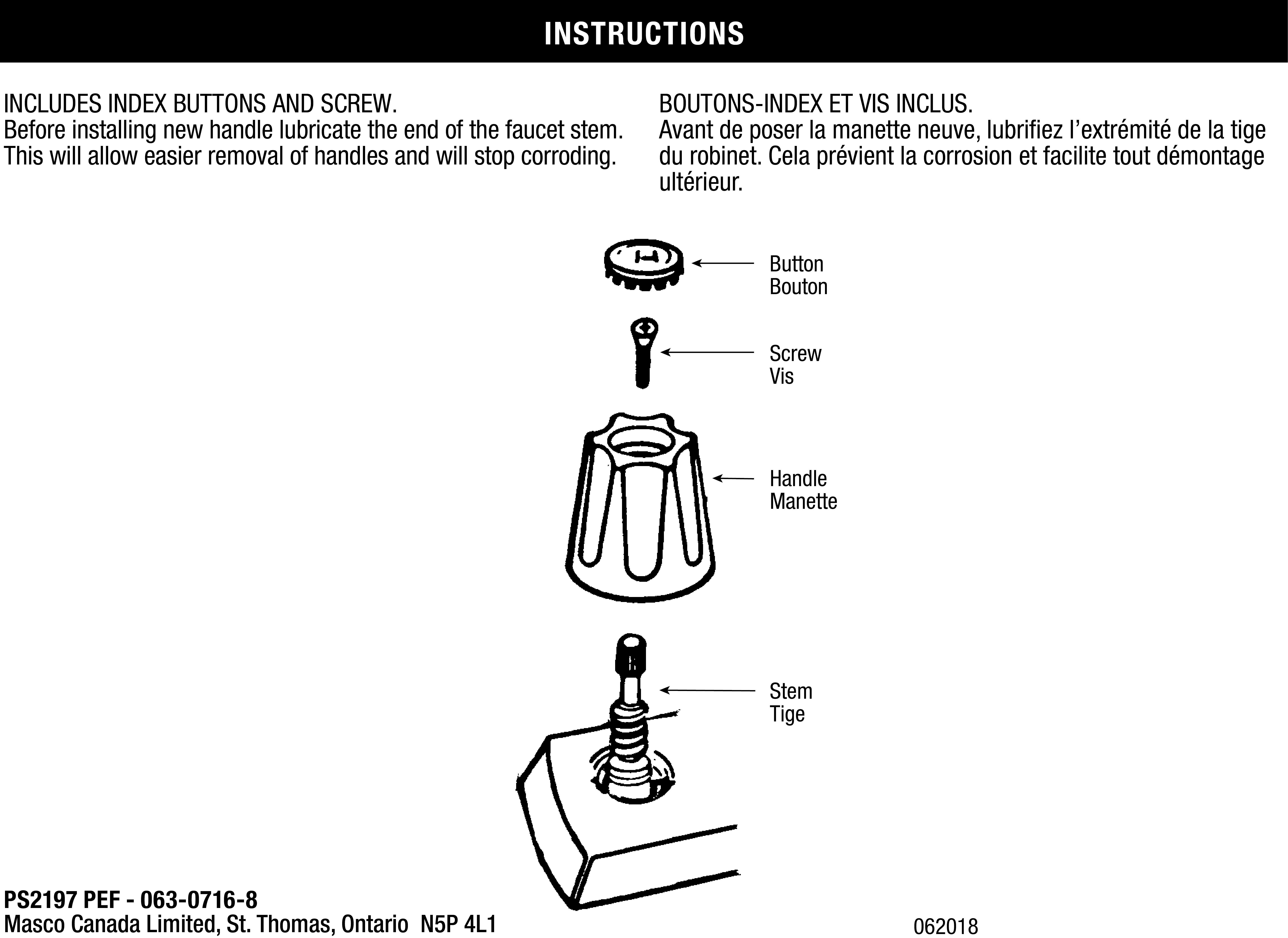 Waltec Flotrol Handle Assembly - PlumbShop®