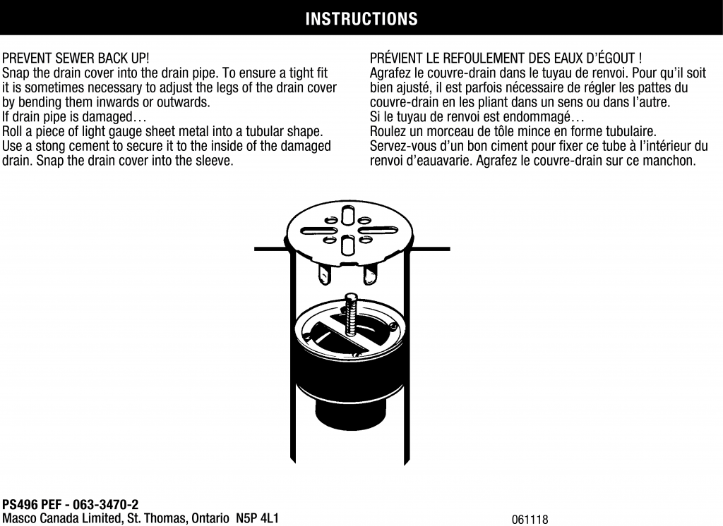 Drain Cover Plate - 3" - PlumbShop®