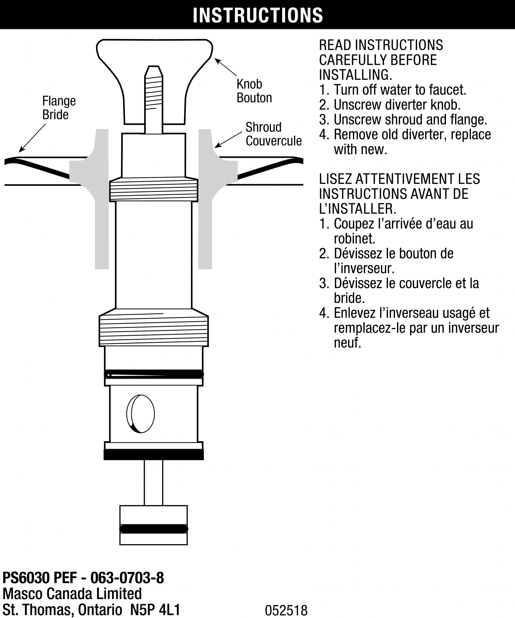 Waltec Diverter Assembly - PlumbShop®