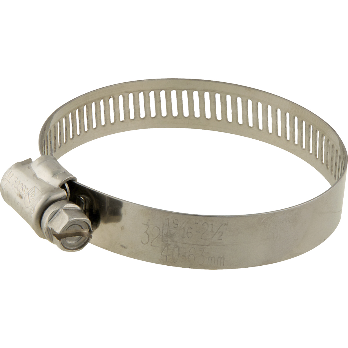 Stainless Steel Hose clamp - 2-1/2" - PlumbShop®