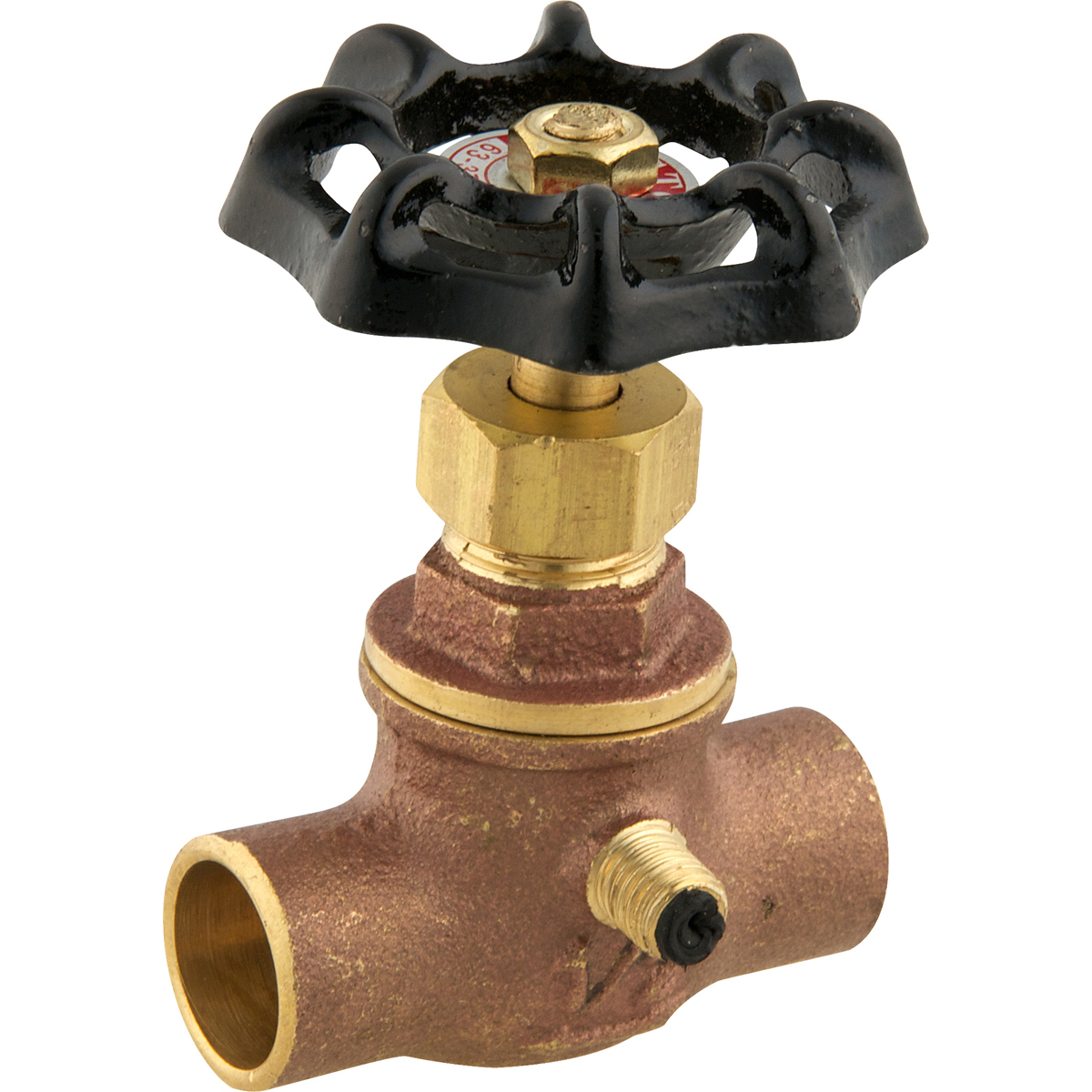 Straight Valve - 1/2" FIP with Drain - PlumbShop®