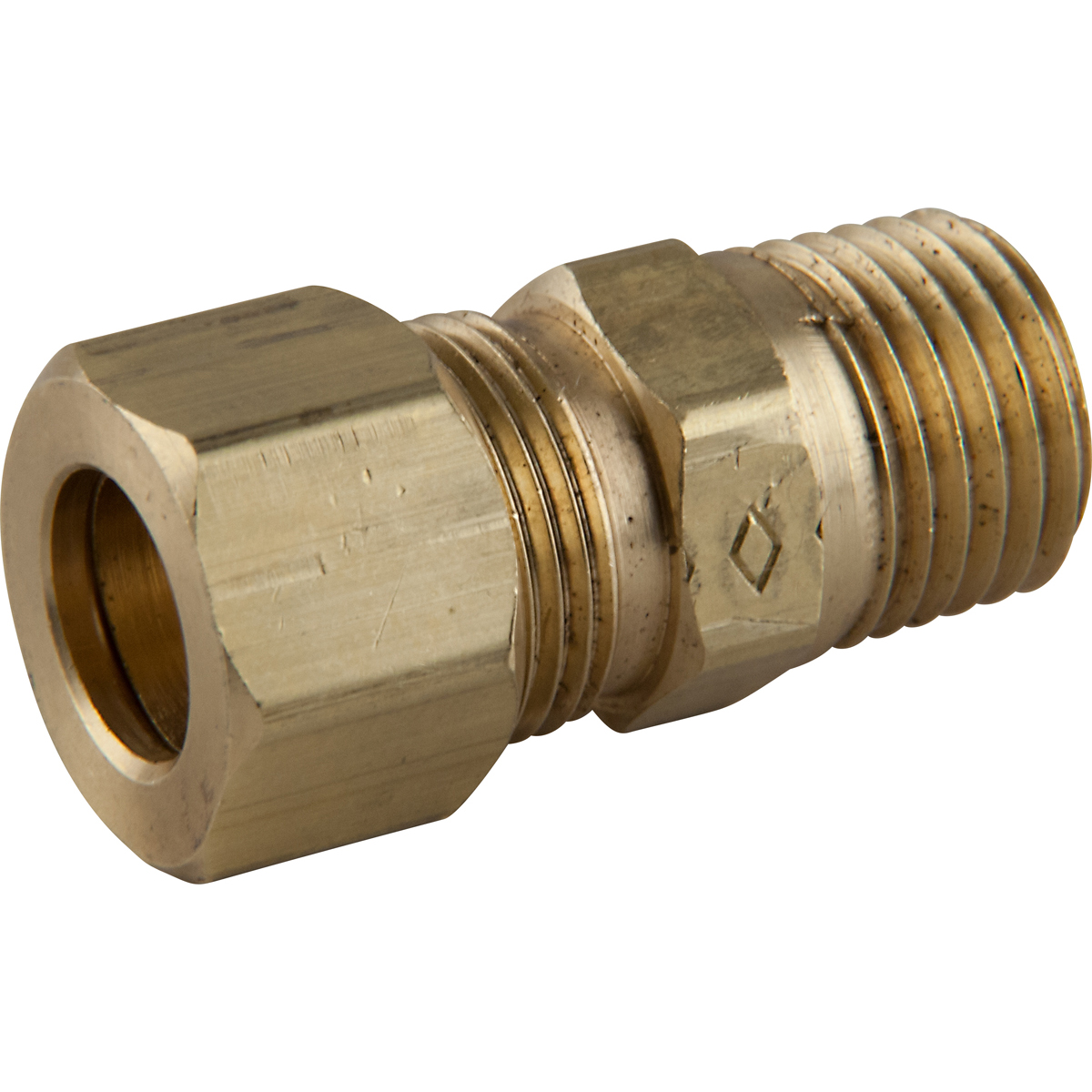 Male Reducing Adapter - 3/8" OD x 1/4" MIP - PlumbShop®