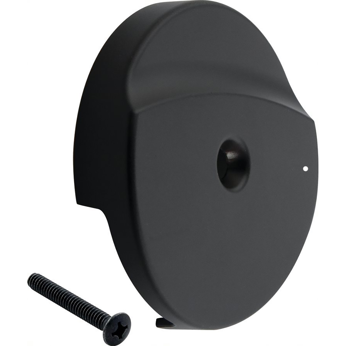 Waste and Overflow plate w/ screw - Matte Black - PlumbShop®